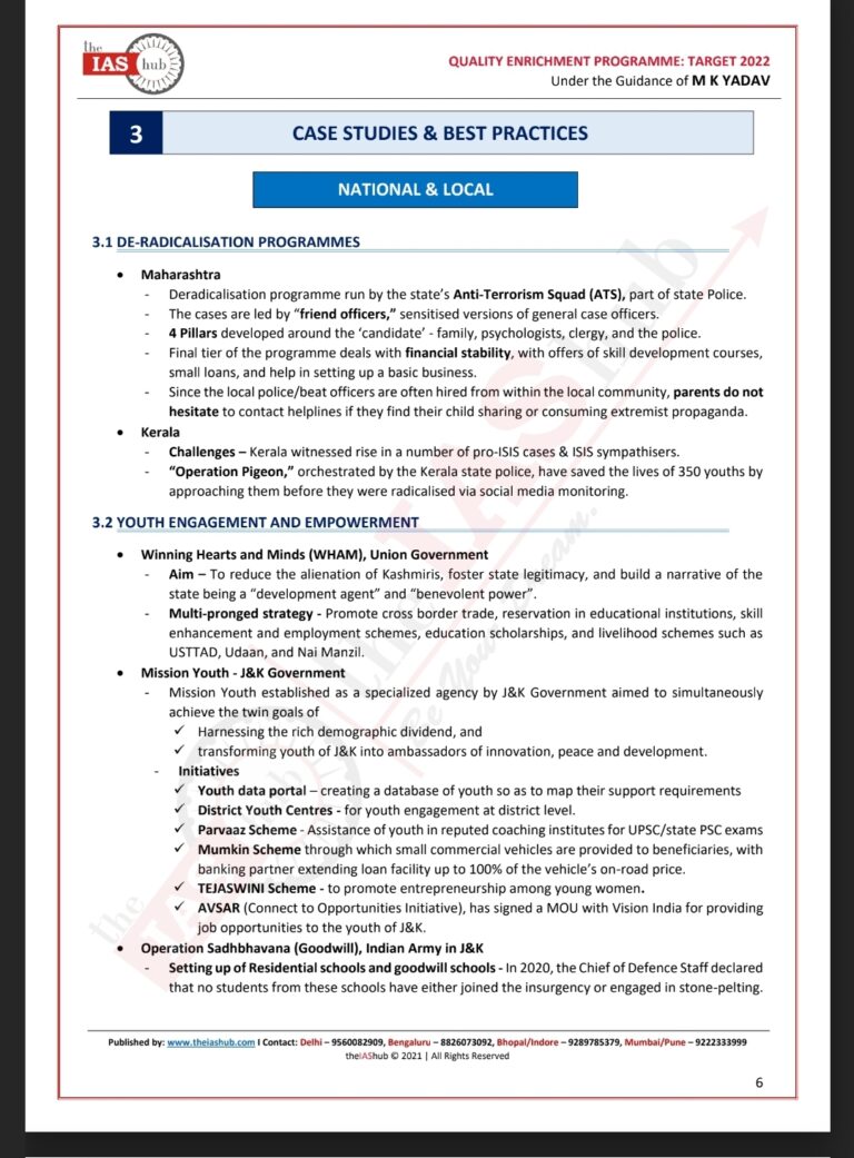 MK YADAV QEP Handouts Mains- 2022 by The IAS Hub - UPSC BOOK SHOP