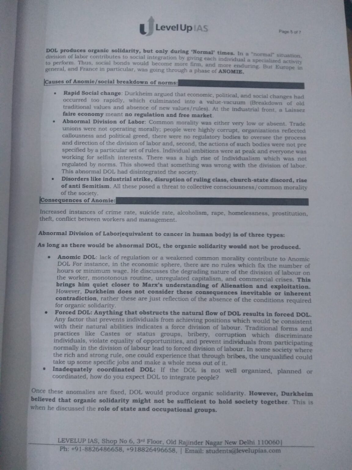 Level Up IAS Sociology Optional Printed Study Material- For CSE 2025-26 ...