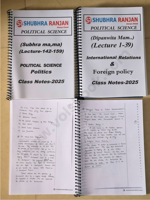 Shubhra Ranjan IAS (POSTAL CORRESPONDENCE) Political Science Optional ...